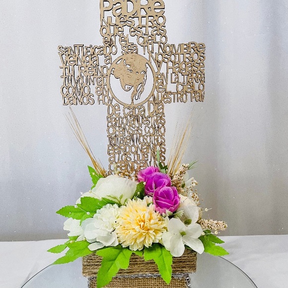 Party Supplies | Each Centerpiece Wooden Cross Favor Boxes Baptisms ...